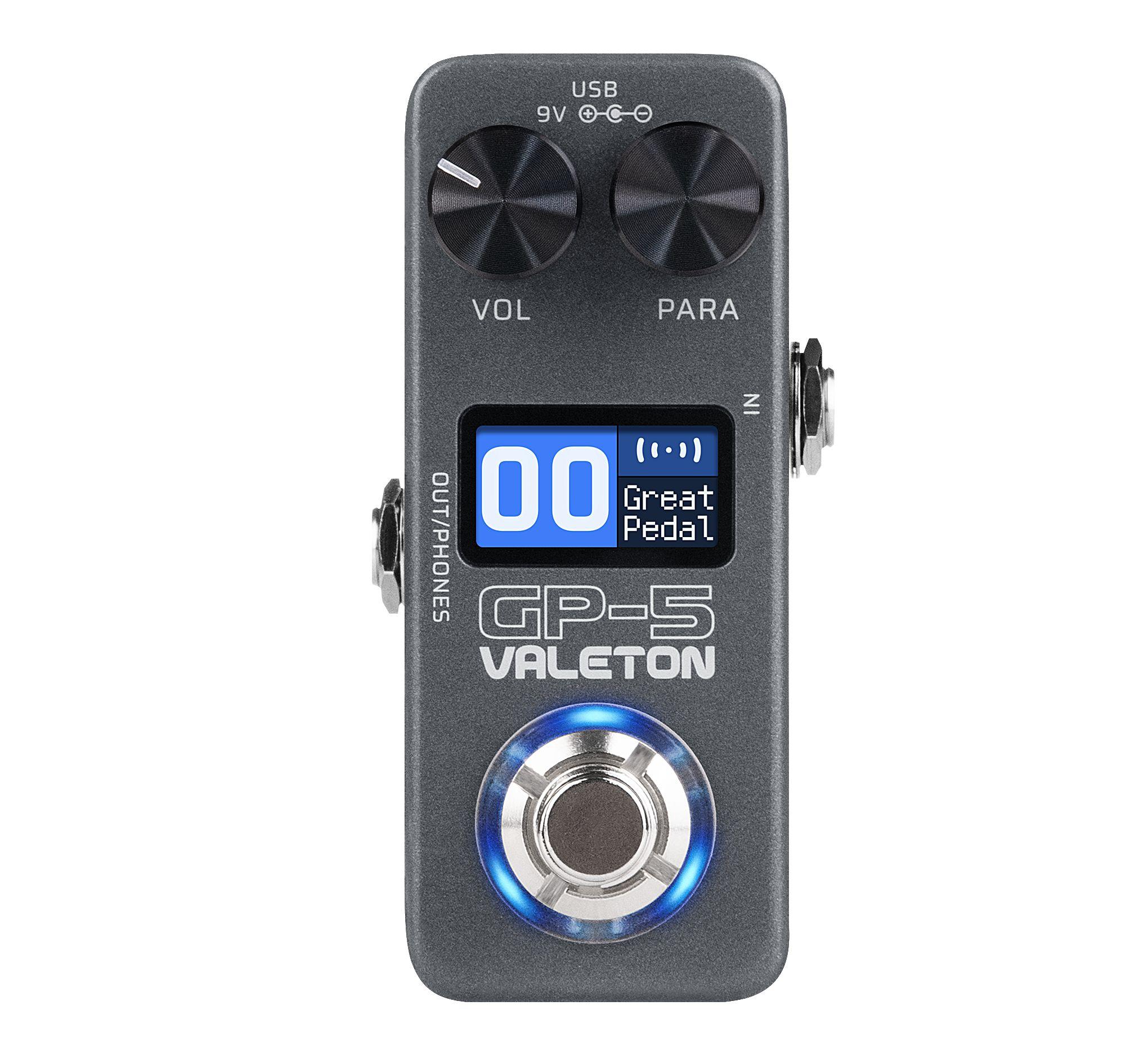 Valeton GP-5, un mini pedal que combina multiefectos, carga de archivos NAM e IRs, y caja de ...